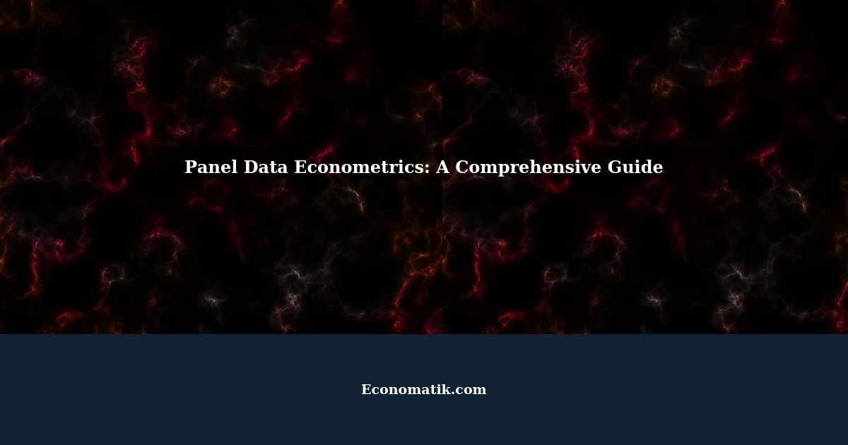 Panel Data Econometrics: A Comprehensive Guide for Economic Analysis Panel Data Econometrics: A Comprehensive Guide for Economic Analysis