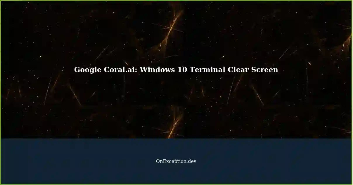 Windows Terminal Clear Screen – How to Clear the Windows Command Prompt ...