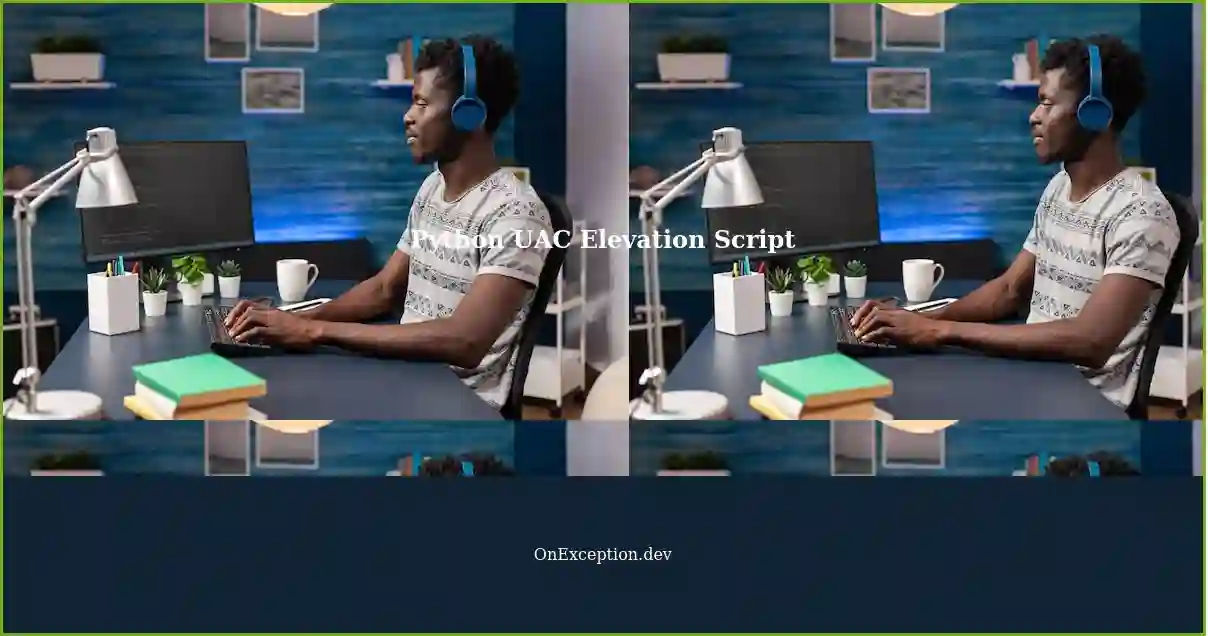 Request UAC Elevation with Python Script via Windows Terminal