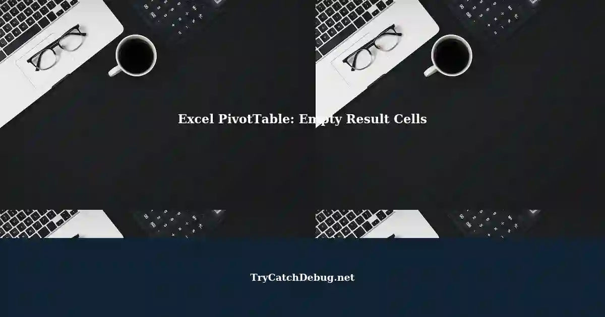 Creating A 2d Table In Excel Using Pivottable Formulas Handling Empty Result Cells
