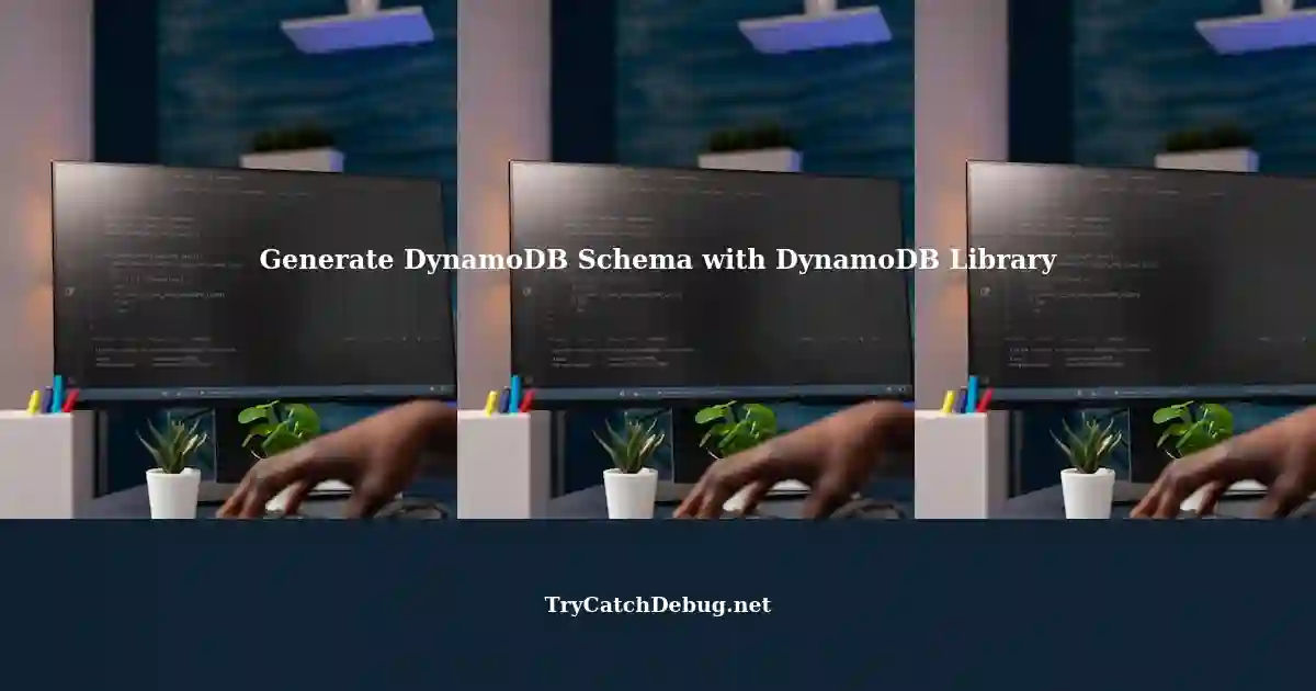 Automatically Generating Dynamodb Table Schema With Dynamodb Library 