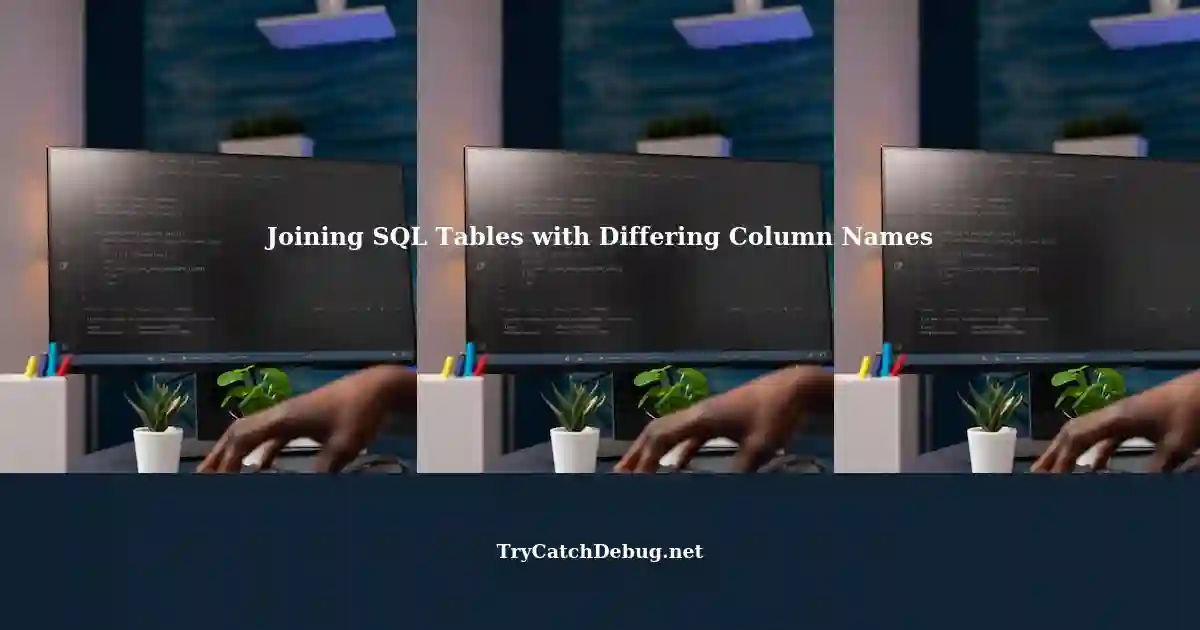 Sql Joining Tables When Column T1 Refers To Different Column T2 7660