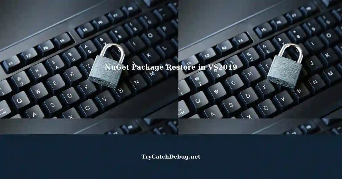 Fixing NuGet Package Restore Issues in VS2019 Fixing NuGet Package Restore Issues in VS2019
