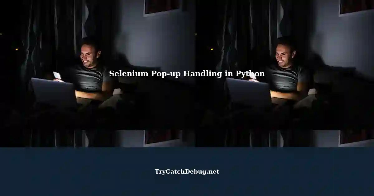 Handling Advertisement Pop Ups With Selenium A Python Script
