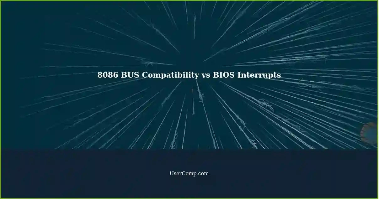 Using 8086 BUS Compatibility Instead of BIOS Interrupts for a 8086 Game