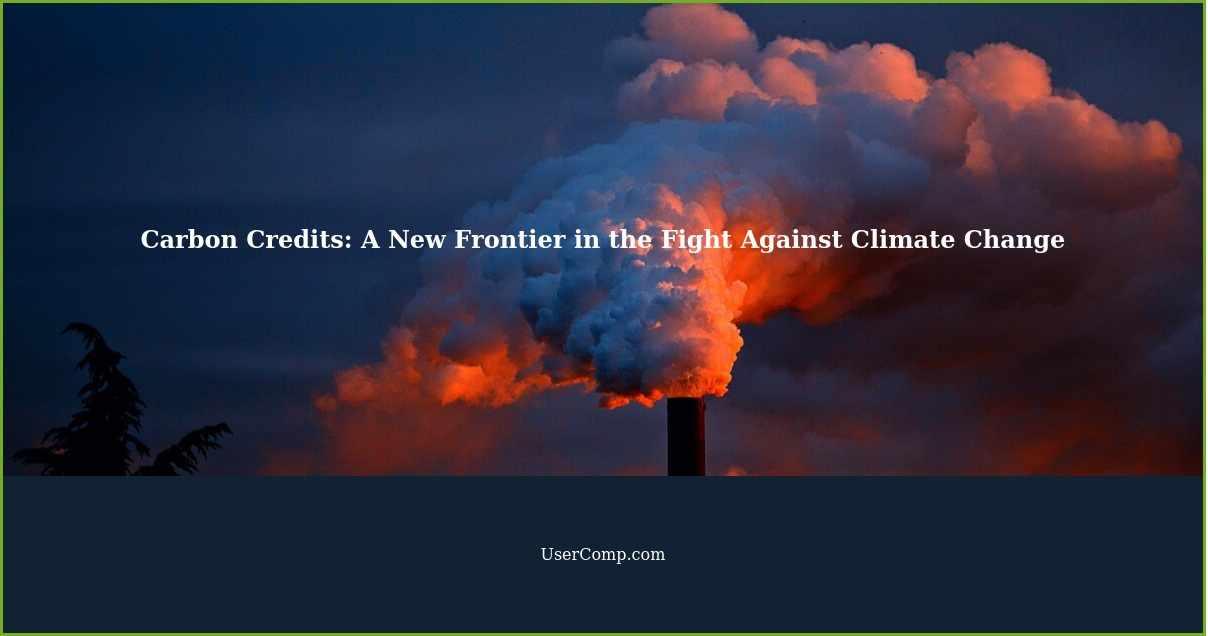 Carbon Credits: A New Frontier in the Fight Against Climate Change