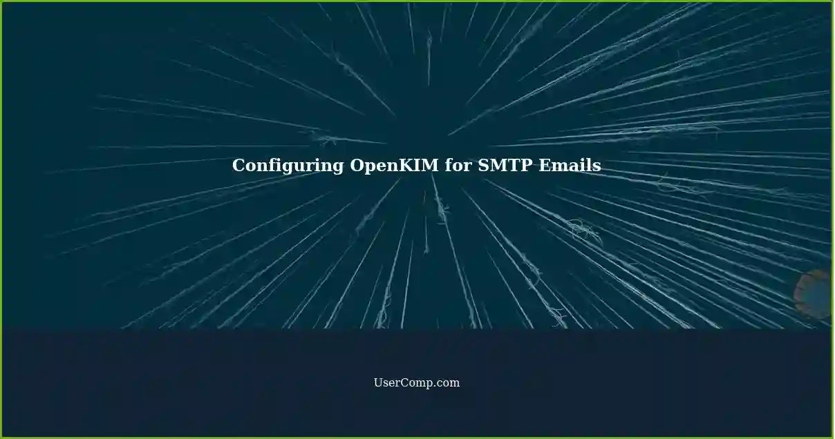 Configuring OpenKIM Signing for Outgoing Emails with SMTP on Ubuntu 20.04