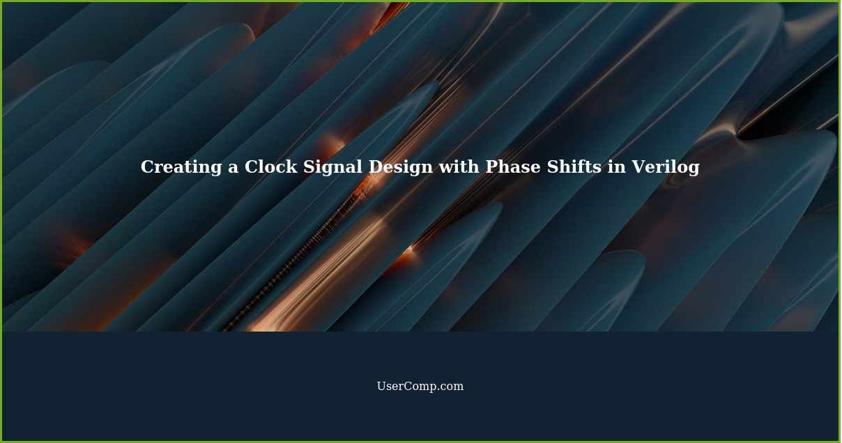 How to Create a Clock Signal Design (Verilog) with 90-Degree and 180 ... How to Create a Clock Signal Design (Verilog) with 90-Degree and 180 ...