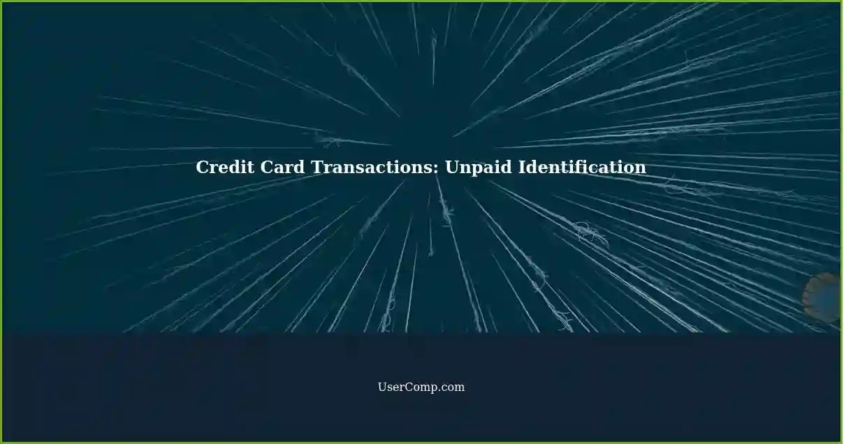 Credit Card Transaction Report: Identifying Unpaid Transactions