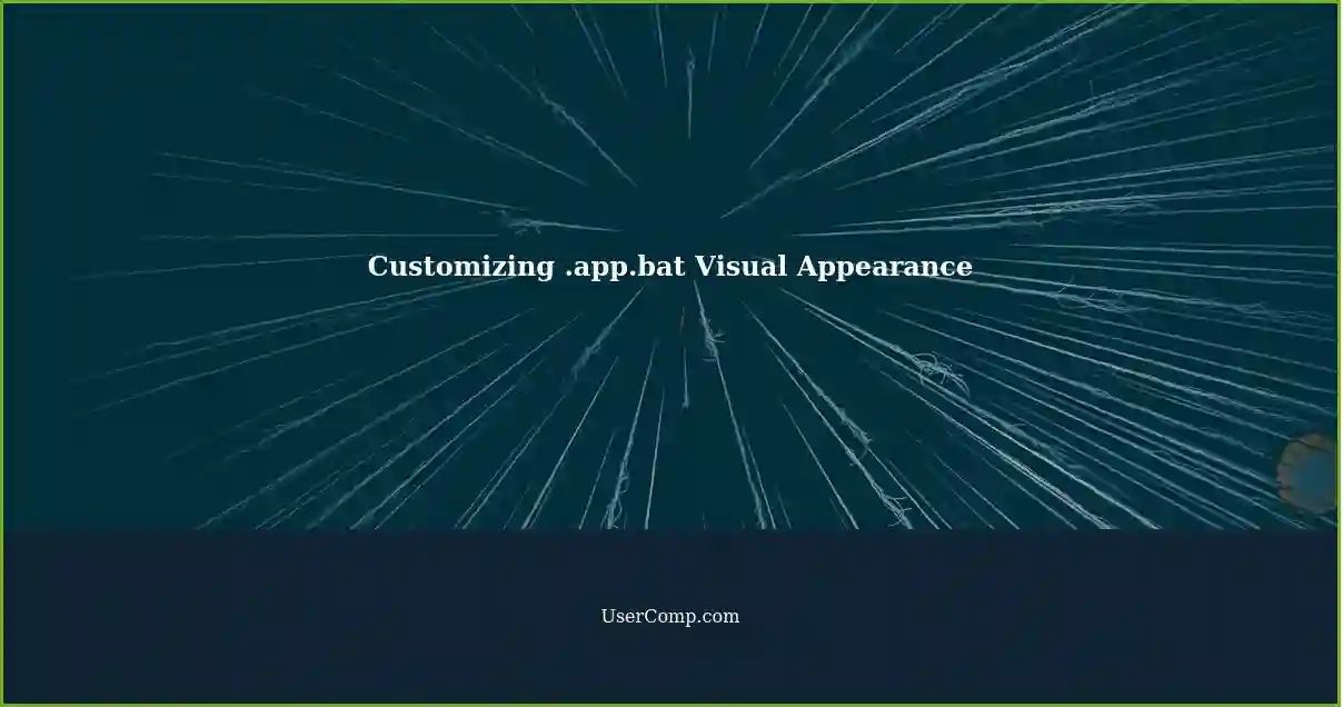 Learn Making: Customizing the Visual Appearance of Your .app.bat File