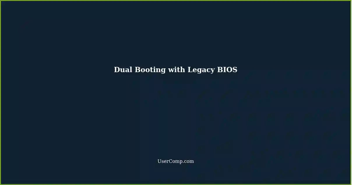 Dual Booting: Can I Enter Legacy BIOS Directly to Use GRUB?