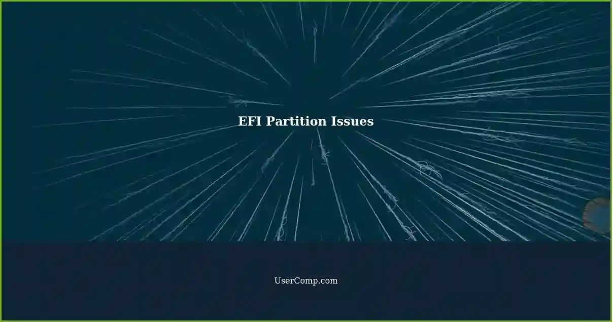 Troubleshooting Lot EFI Partitions on Your Computer