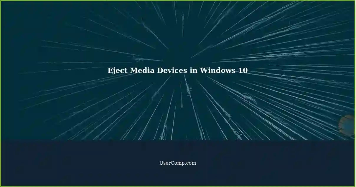 Safely Eject Media Devices in Windows 10: 'Choose Devices' Menu