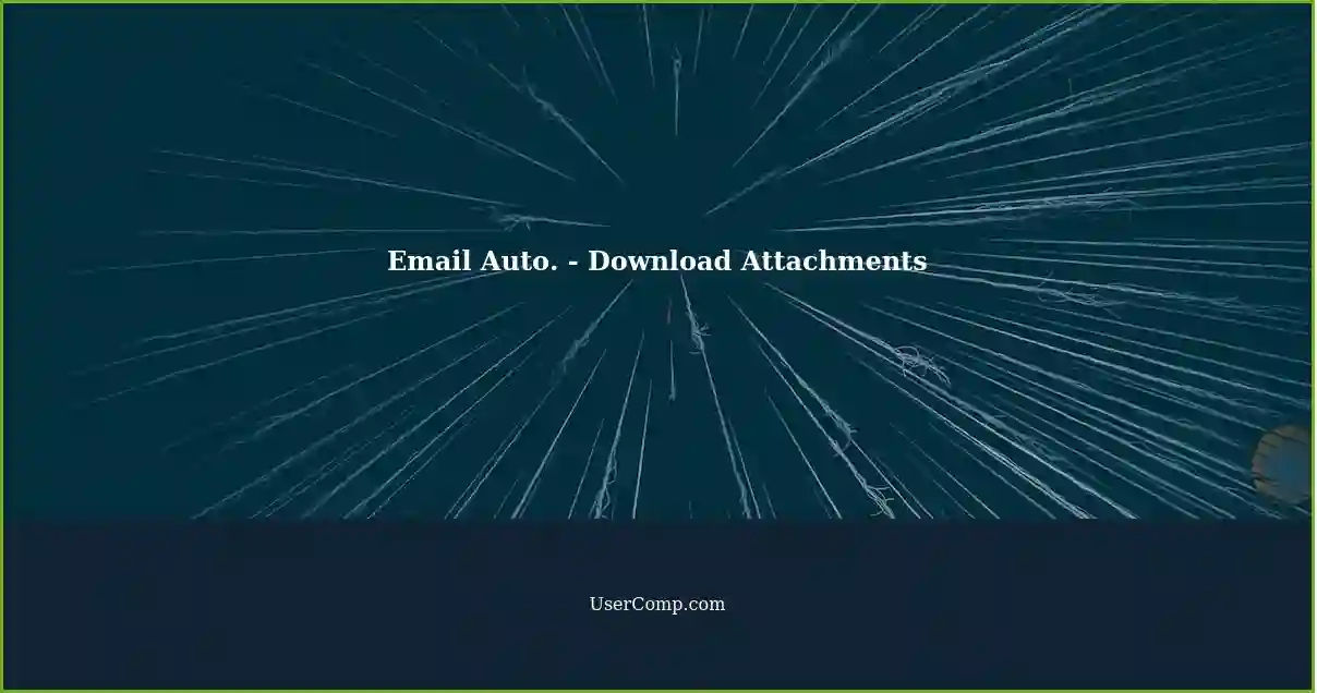 Email Automation with Python: Download Attachments from Specific Senders