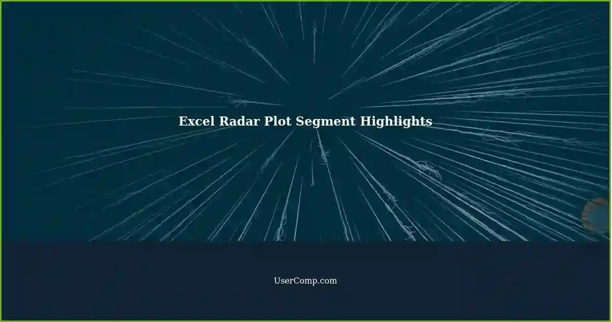 Adding Segment Highlights to Excel Radar Plots: A Tech Support Guide Adding Segment Highlights to Excel Radar Plots: A Tech Support Guide