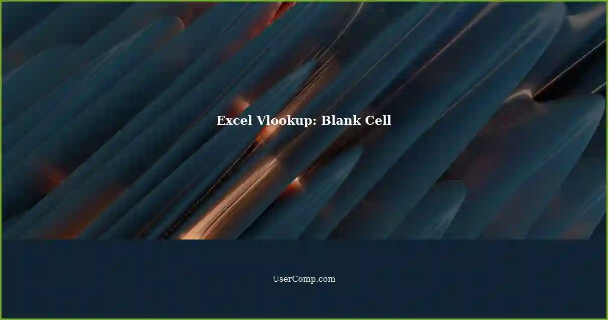 Vlookup Formula in Excel: How to Leave a Cell Blank Vlookup Formula in Excel: How to Leave a Cell Blank