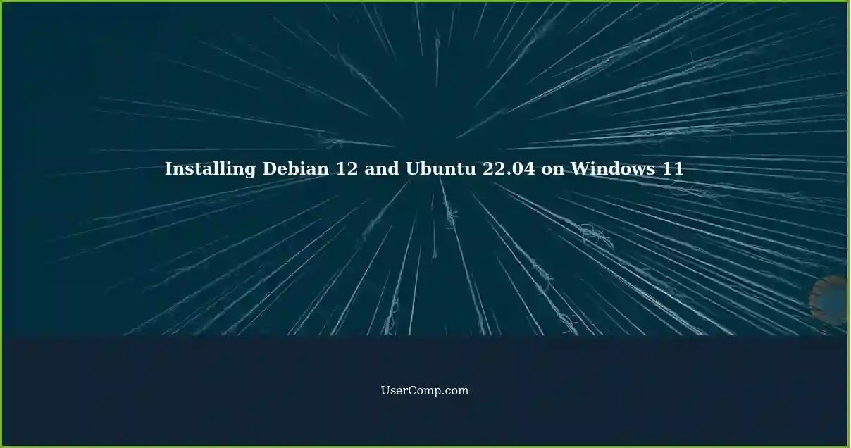 Installing Debian 12 Alongside Ubuntu 22.04 on Windows 11