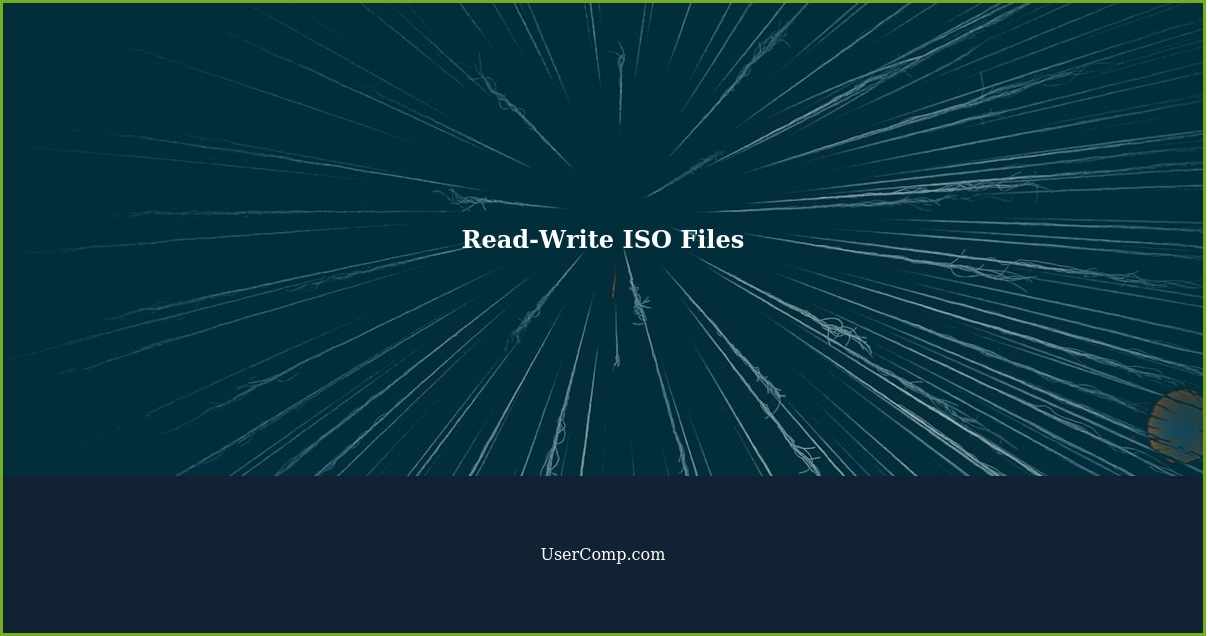 Read-Write ISO Files: Packaging Folders as Mountable Single Files