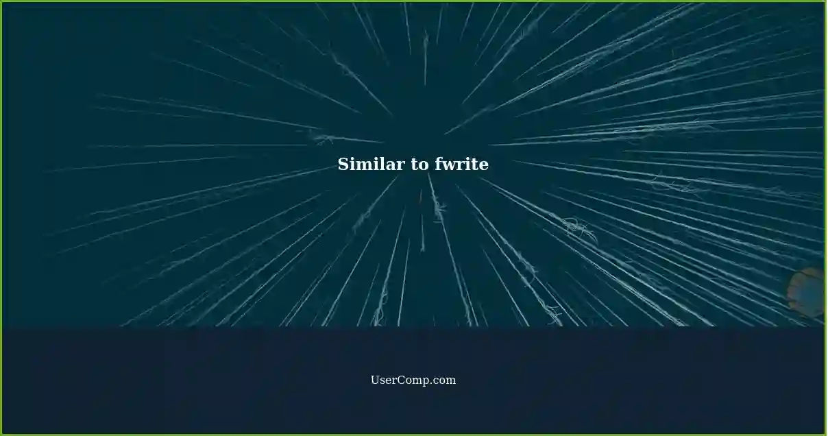 Create A Similar Function To Fwrite A Tech Support Guide