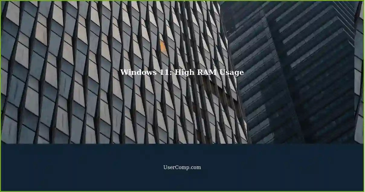 Windows 11: 100% RAM Usage Despite Little Application Use