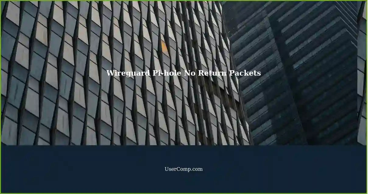 Wireguard and Pi-hole: No Return Packets Received from Client