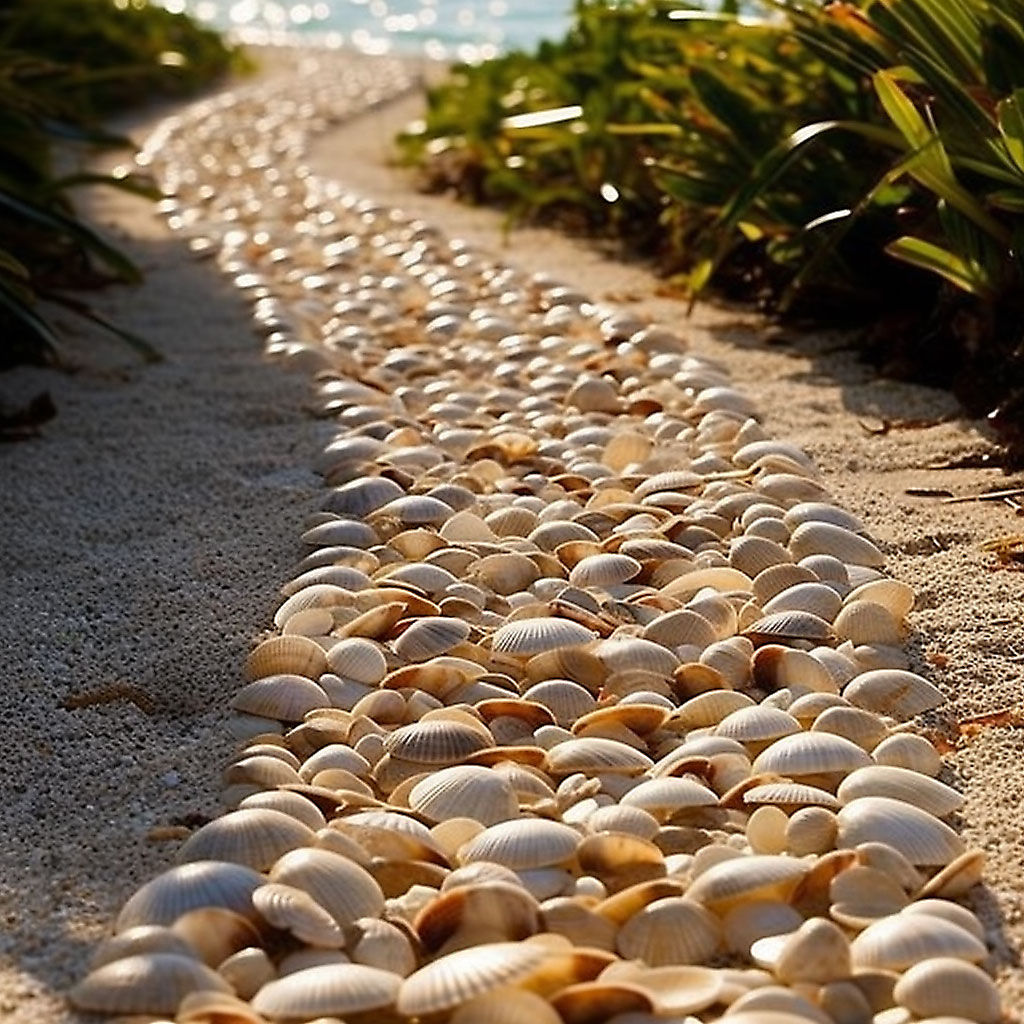 minimalist Seashell Pathways Walking on a pathway made a3f15918 9ed2 ...
