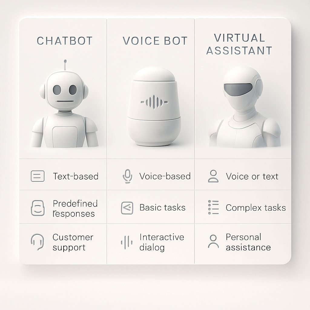 Why AI Chatbots vs Voice Bots vs Virtual Assistants happens