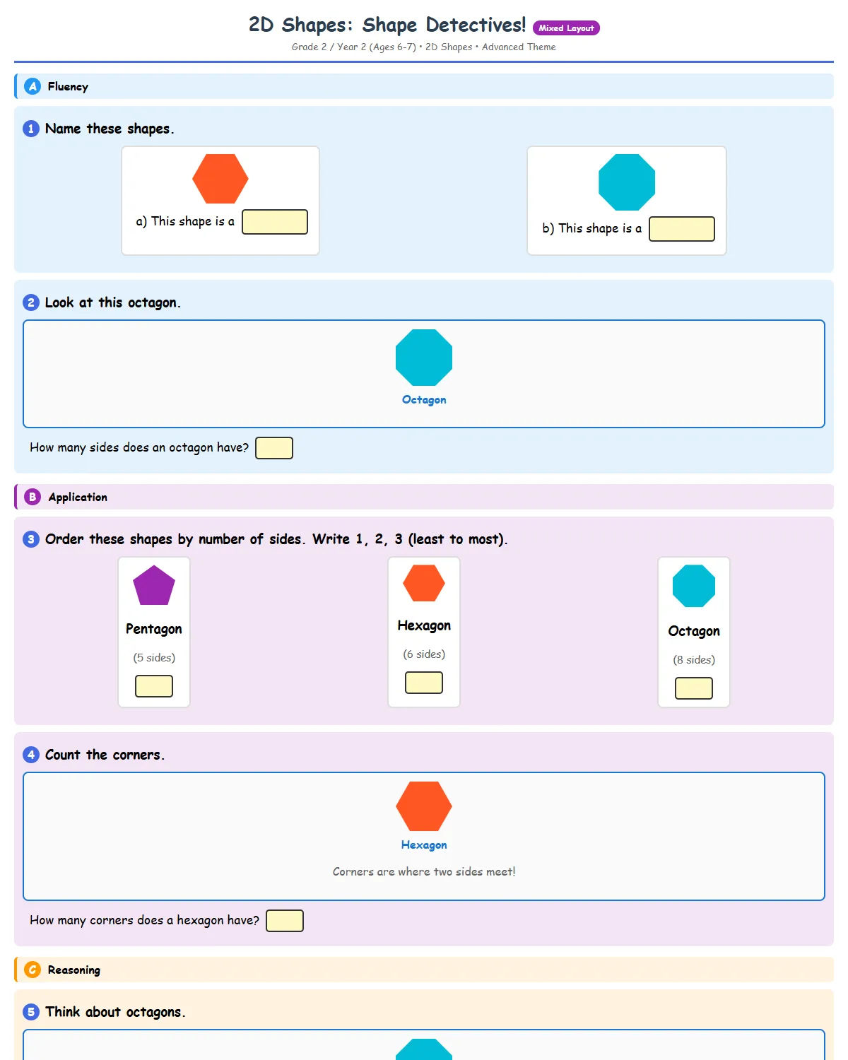2D Shapes: Shape Detectives! - Free Printable Year 2