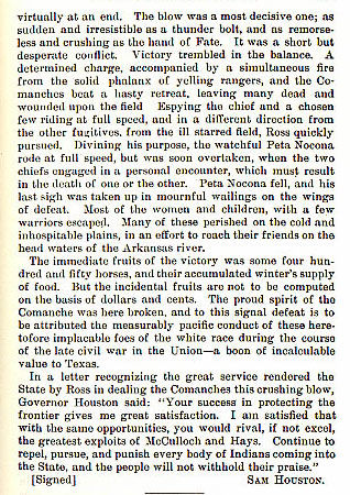 Battle of Pease River - Fort Tours