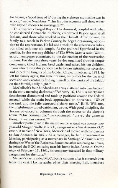 John Robert Baylor and Josephus & Frank Browning - Fort Tours