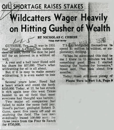 Postoak Stories / Oil in the Family - Fort Tours