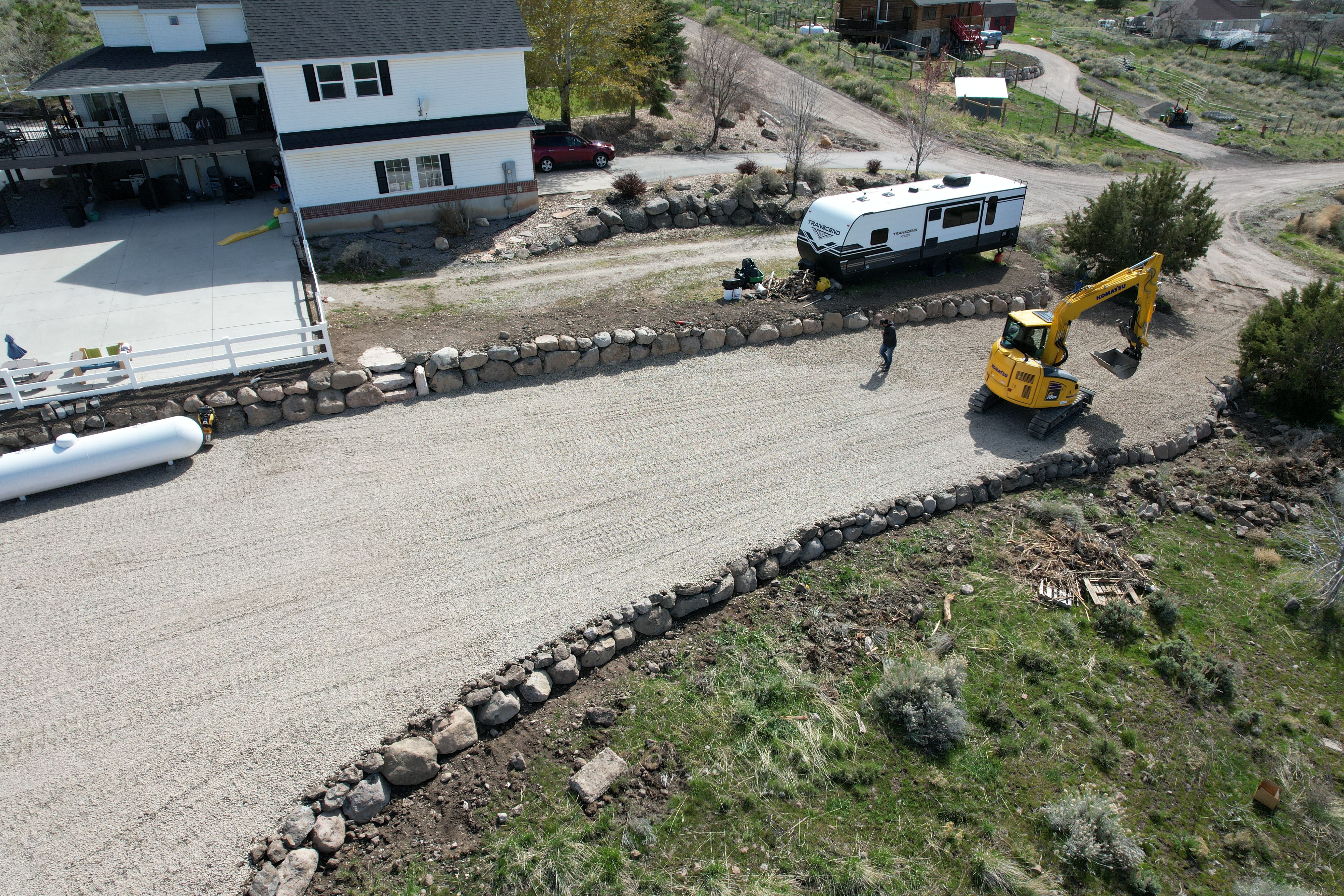 Rock Wall & Grading Services | Black Pine Landscaping