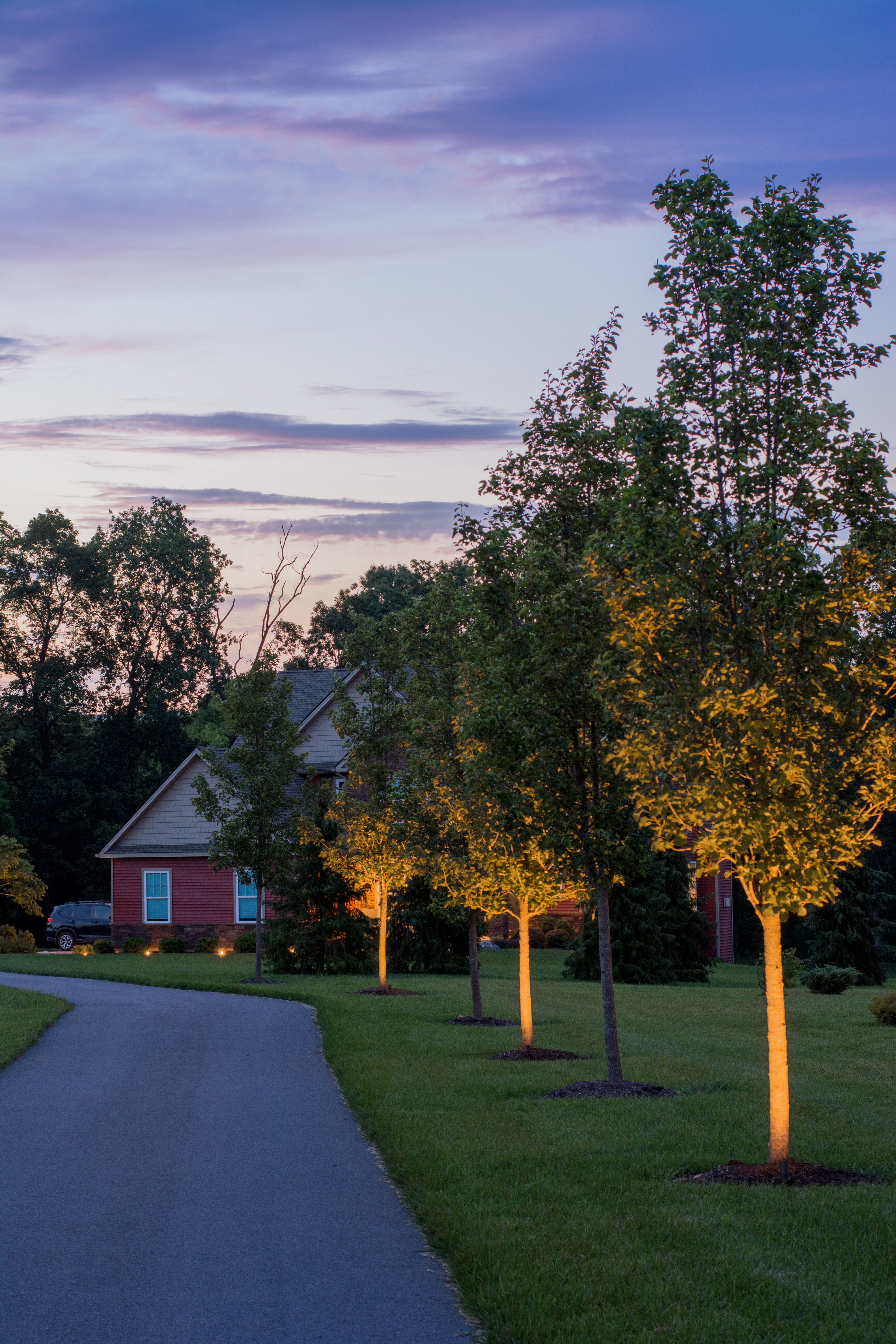 Subtle Landscape Lighting for Nazareth Home | HomeBeam Outdoor Lighting