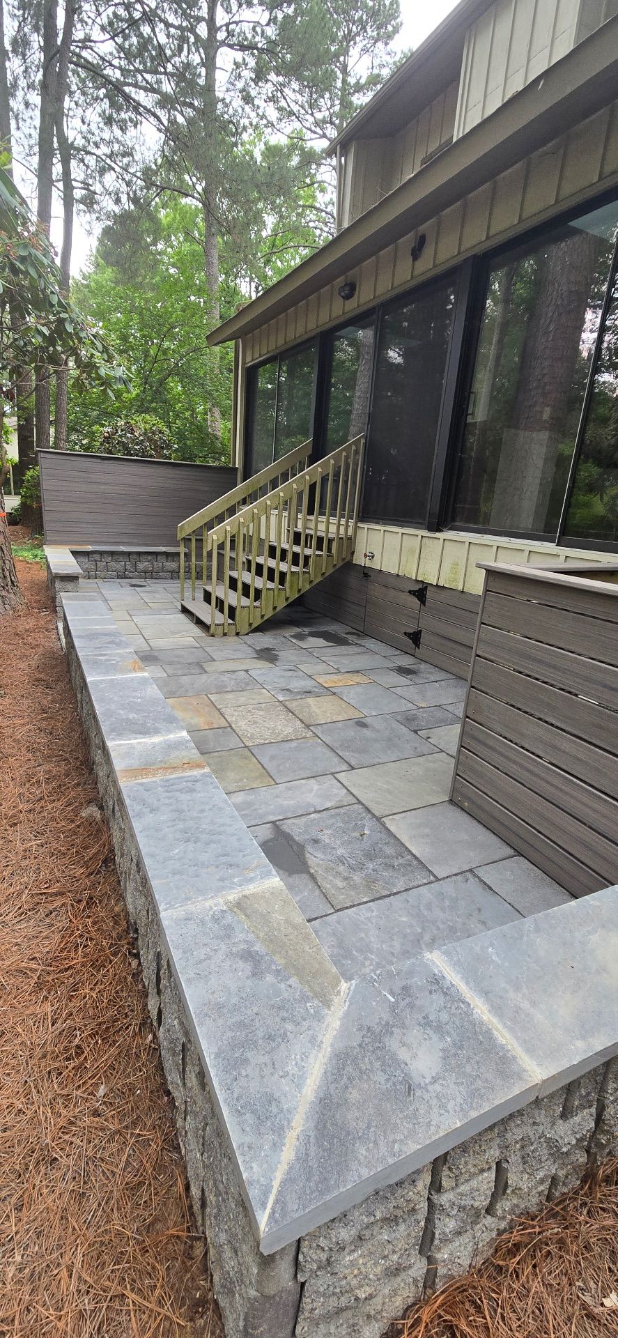 Stunning Bluestone Patio with Fire Pit Design | Earth Artisans