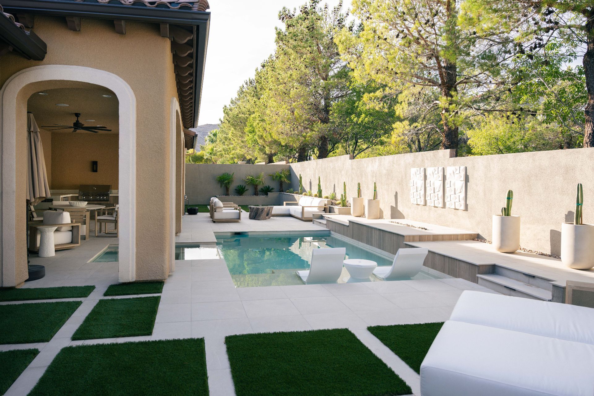 Modern Luxury Backyard Design | All American Landscape, LLC