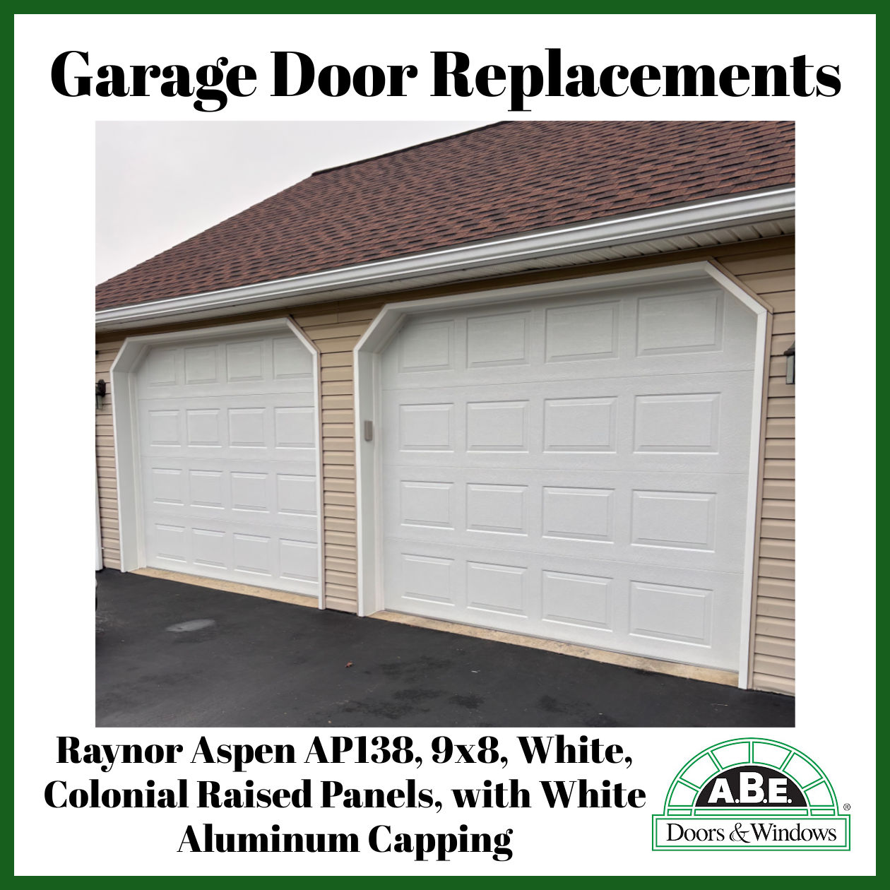 Seamless Garage Door Replacements in Schnecksville PA | A.B.E. Doors ...