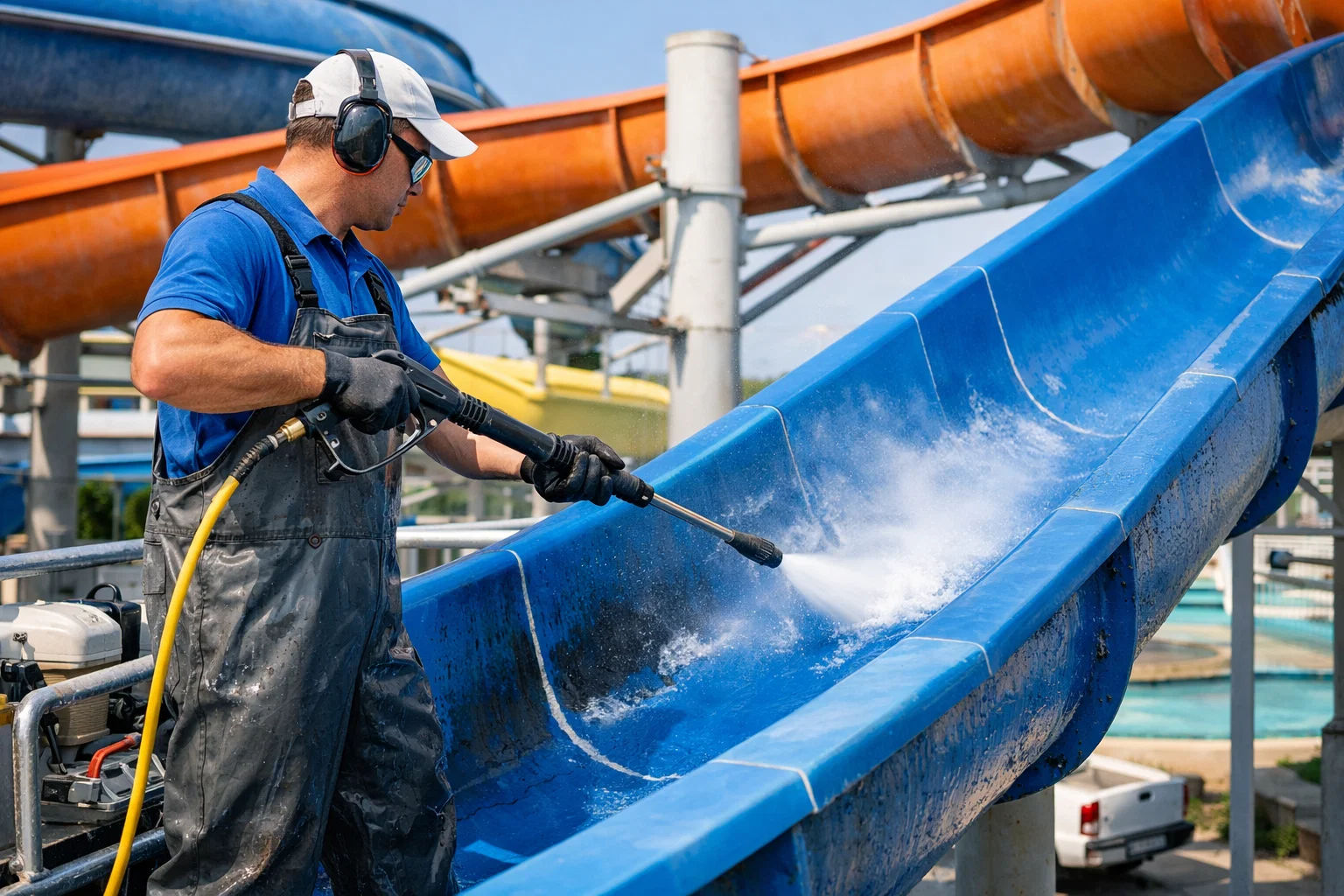 Water Slide Cleaning Residential & Commercial | Jensen Power Washing