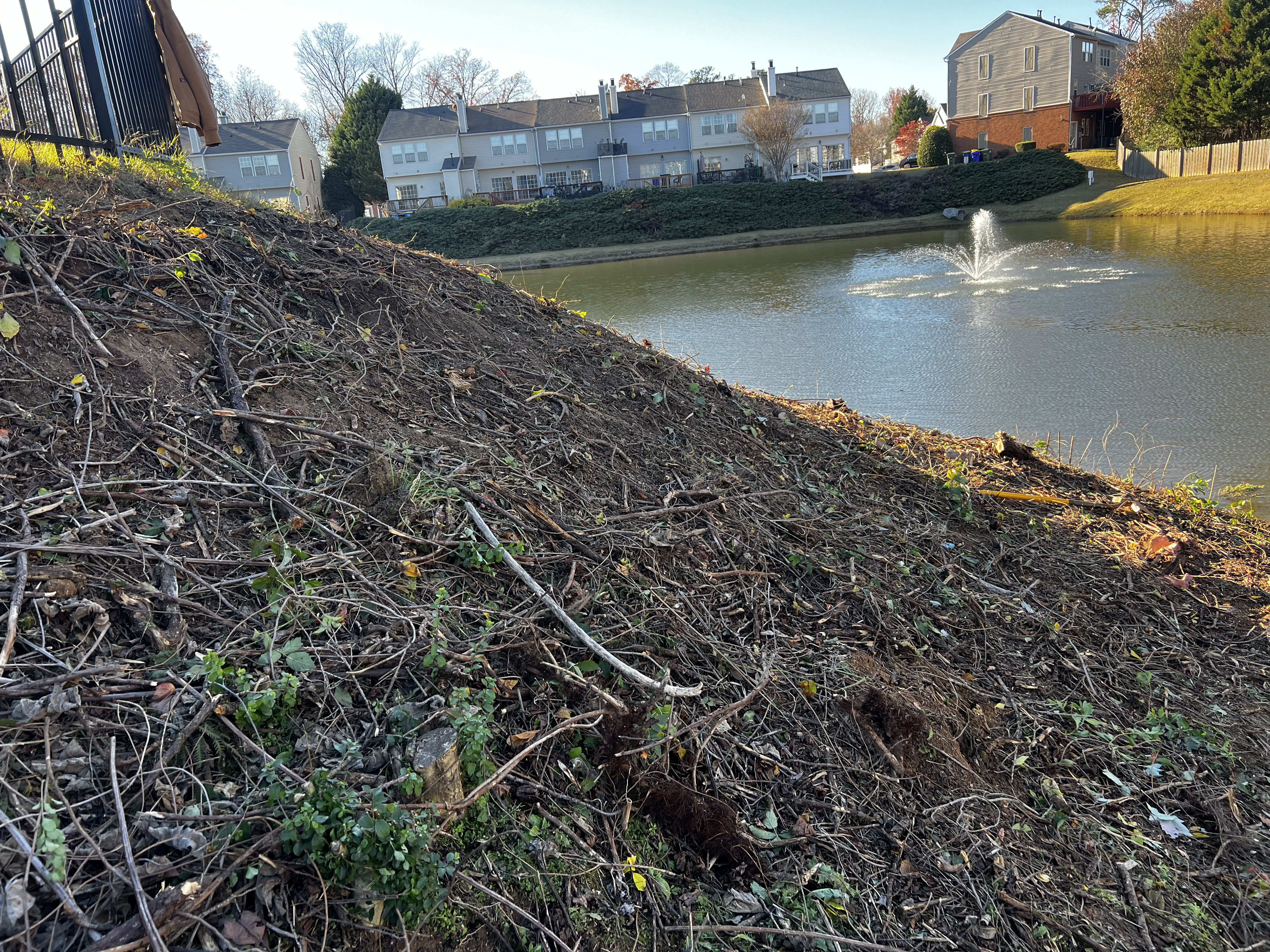 Stabilizing a Lake Embankment | Higher Ground Landscaping Services