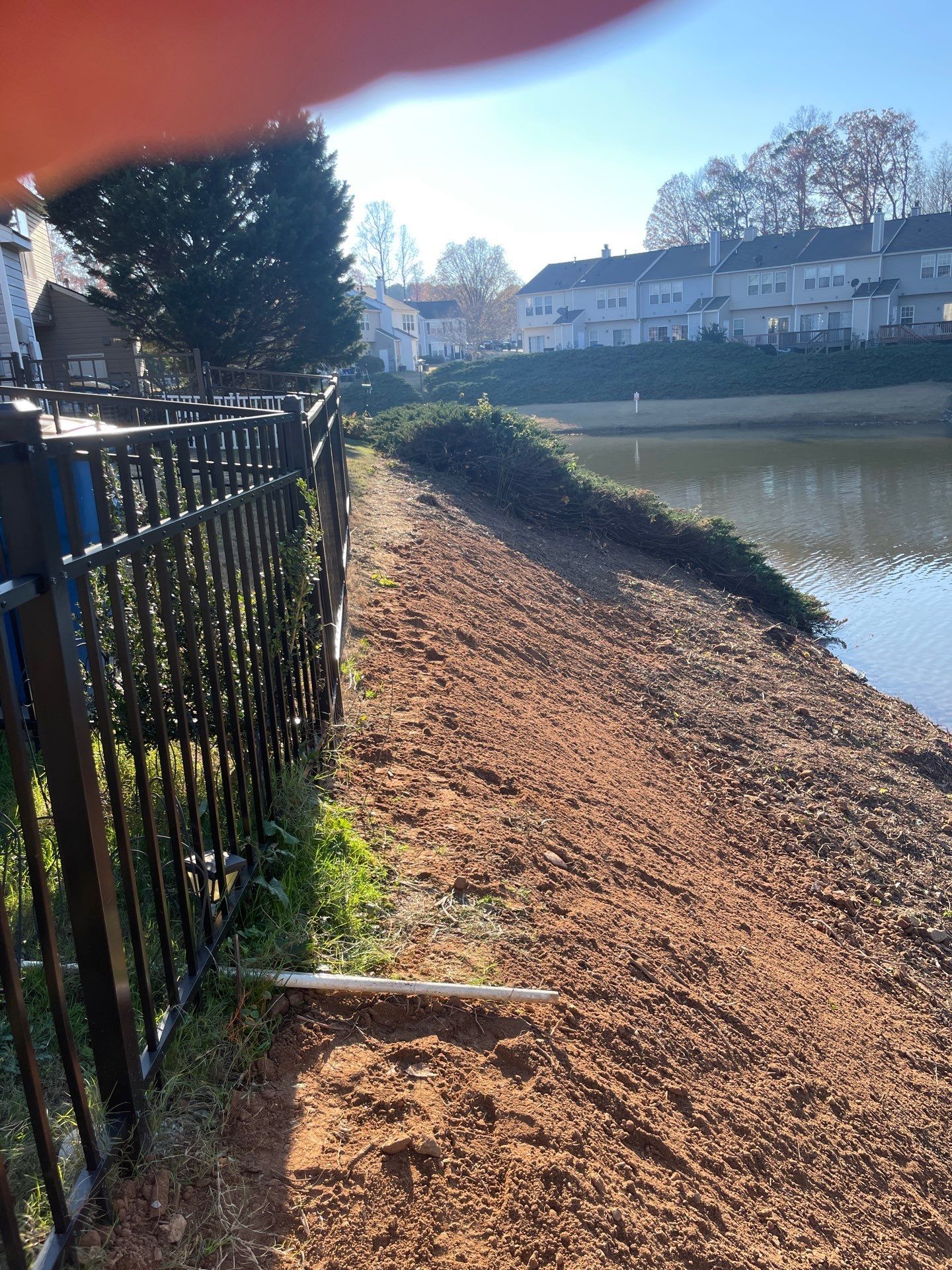 Stabilizing a Lake Embankment | Higher Ground Landscaping Services