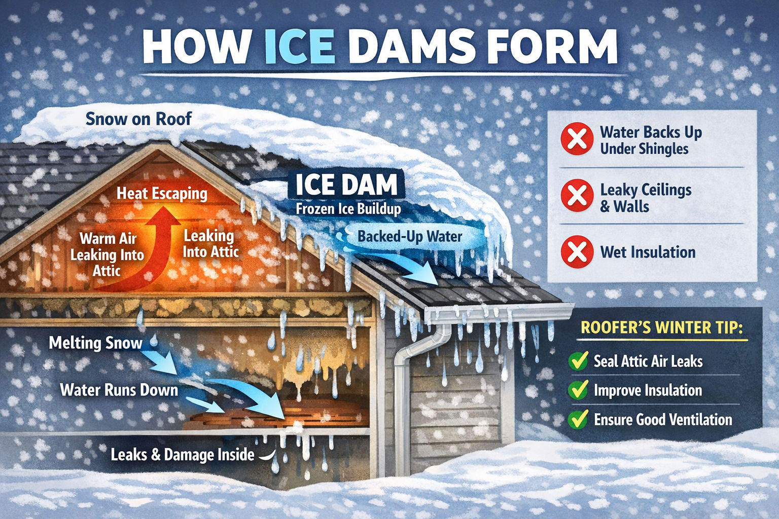 Understanding Ice Dams and How to Prevent Them | All Around Roofing
