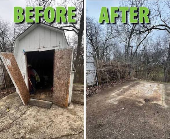 Shed Removal and Site Cleaning Reveal Fresh, Open Space | Williams ...