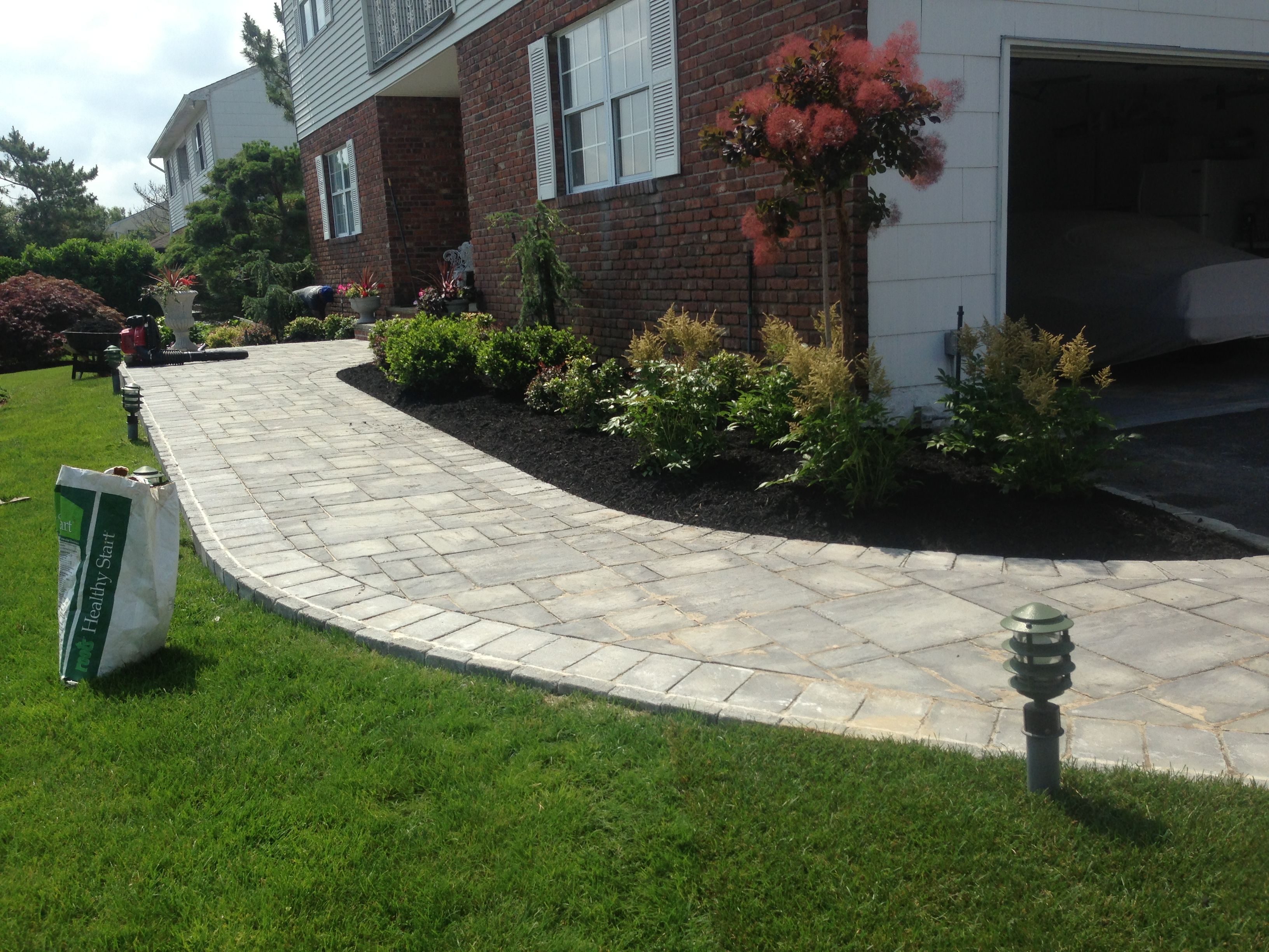Front Yard Makeover with Nicolock Walkway | Everlasting Landscape ...