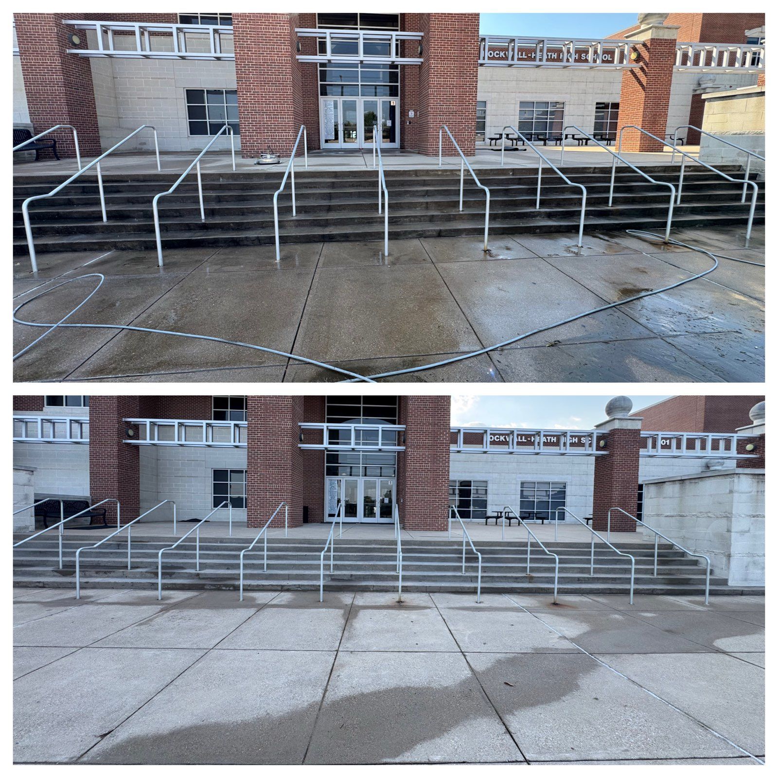 Transforming Rockwall-Heath High School's Entrance | Dave's Pressure ...