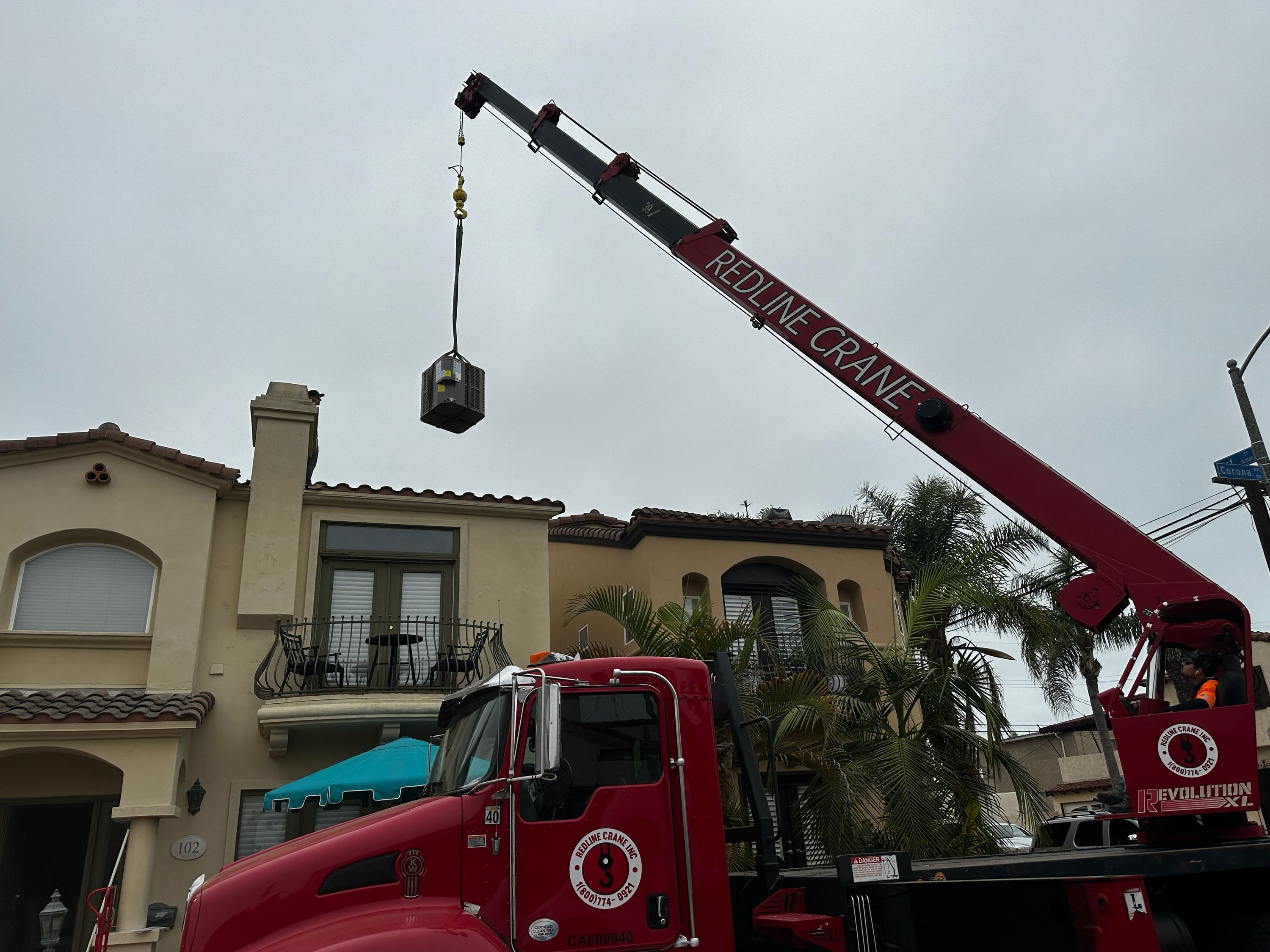 Crane-Assisted A/C Installation Brings Comfort Home | Chavarrie Heating ...