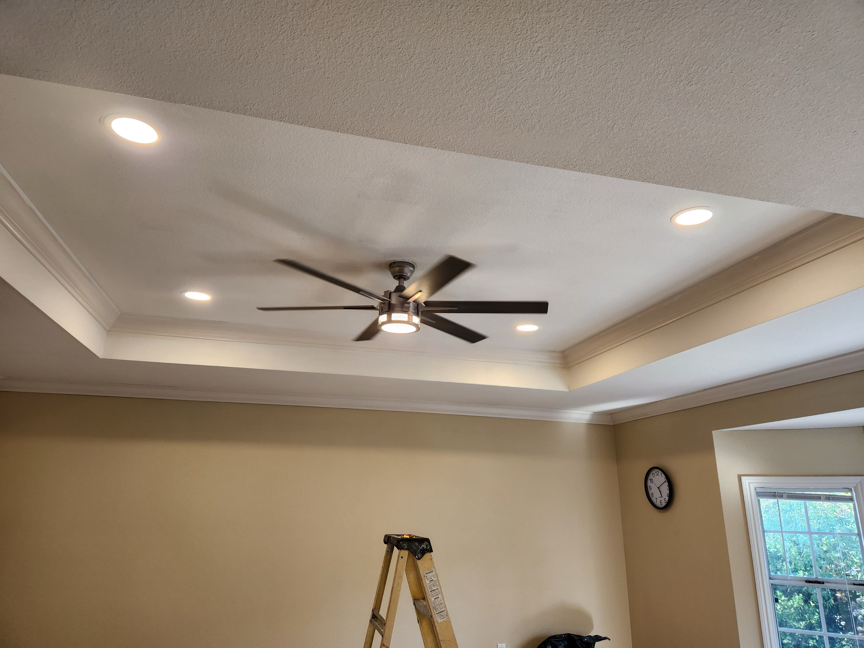 Ceiling Fan and Recessed Lighting Installation in Los Gatos | Drummond ...