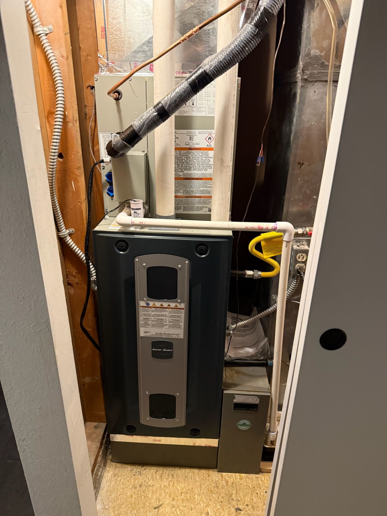 Utility Closet Upgrade with American Standard Furnace | Professor ...
