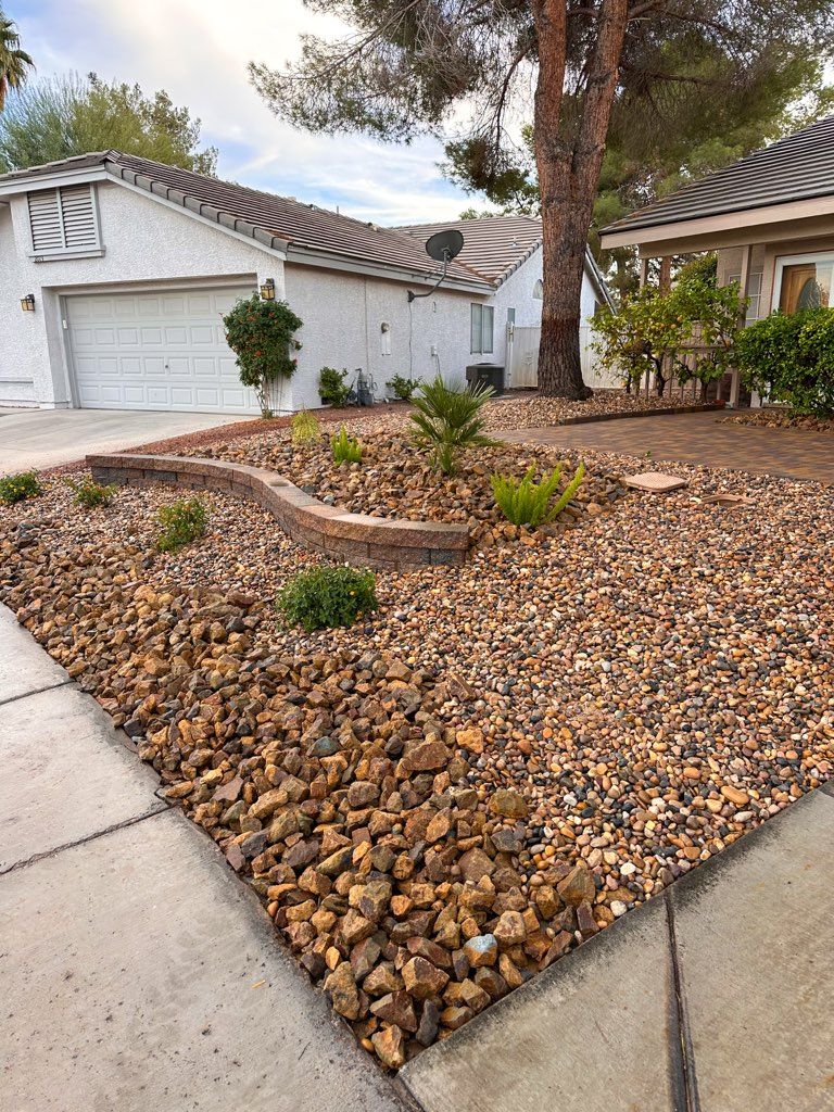 Front Yard Grass Conversion with the SNWA Water Smart Rebate | All American Landscape, LLC
