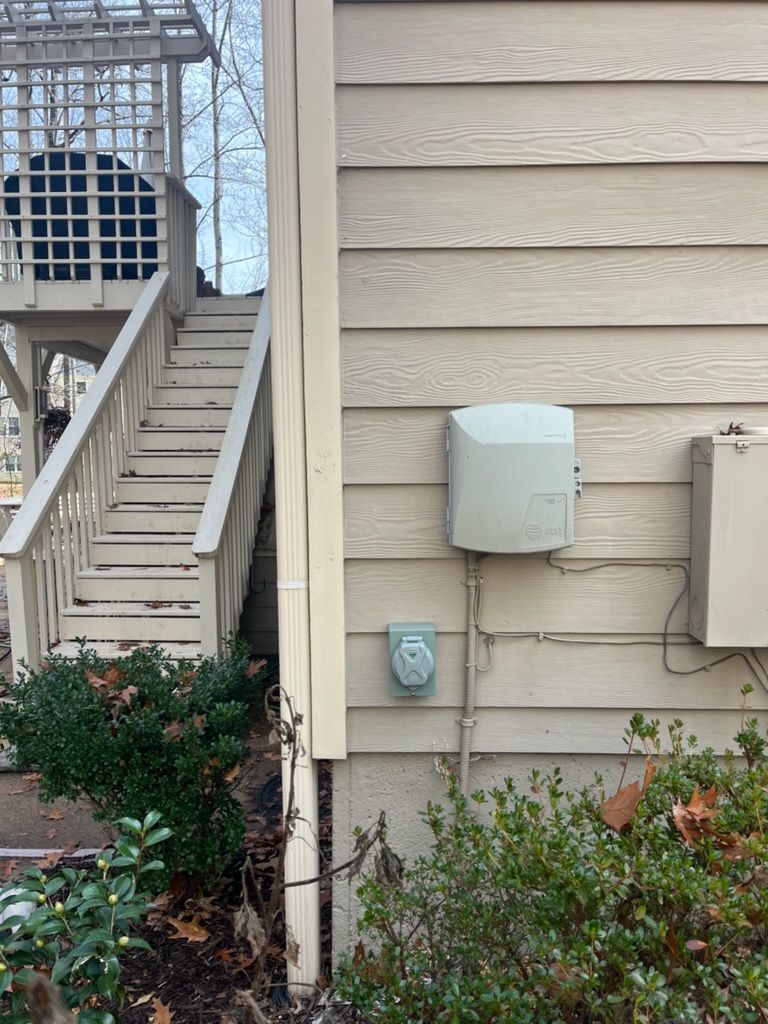 Main Breaker Installation with Portable Generator Inlet | North Georgia ...