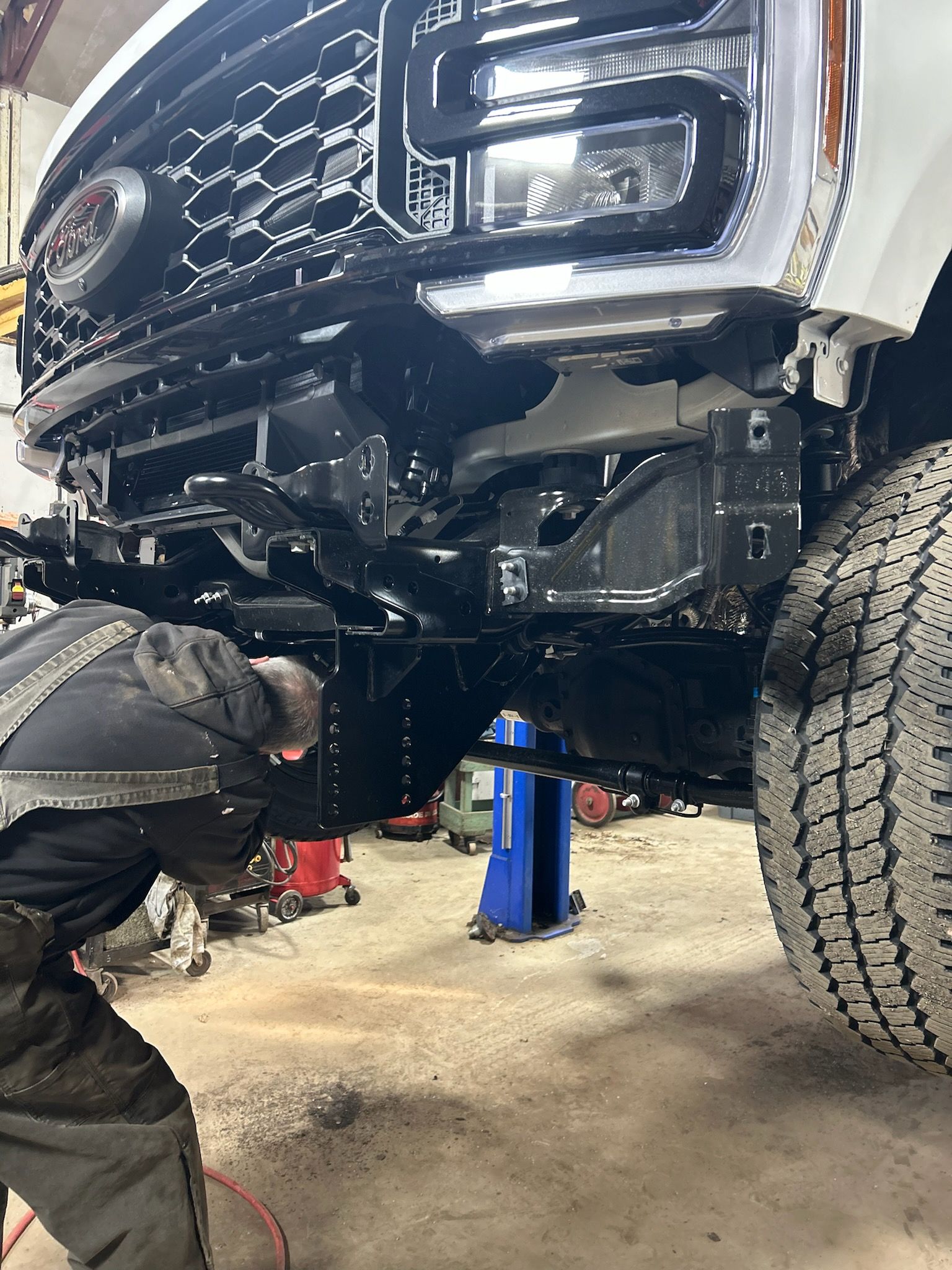 New Plow Frame Installation for Winter Readiness | Cote's Landscaping