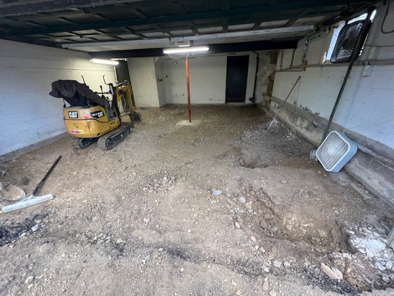 Garage Floor Excavation and Preparation | Brett Bittner Excavation ...